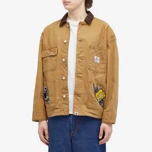 A BATHING APE Washed Duck Coverall Jacket