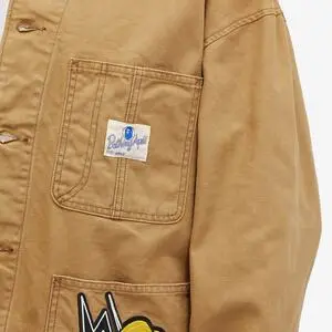 A BATHING APE Washed Duck Coverall Jacket