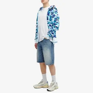 A BATHING APE College Denim Shorts