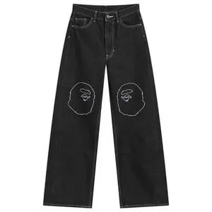 A BATHING APE Ape Head Oversized Jeans