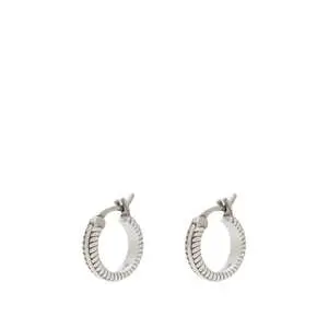 SERGE DENIMES Cable Hoop Earring - Sterling Silver