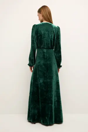 MARIE OLIVER Elsabeth Velvet Maxi Dress