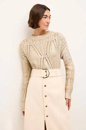 MARIE OLIVER Maxine Metallic Knit Sweater