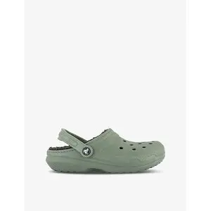 CROCS Classic Lined Rubber Clogs - Moss Kelp