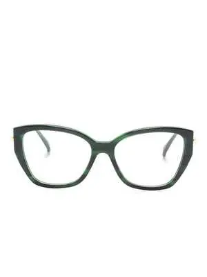 Max Mara Tortoiseshell Cat-eye Frame Sunglasses - Green