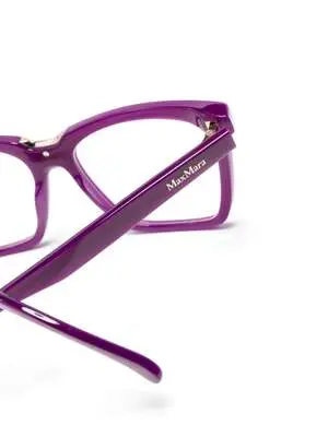 Max Mara Logo-engraved Square-frame Eyeglasses