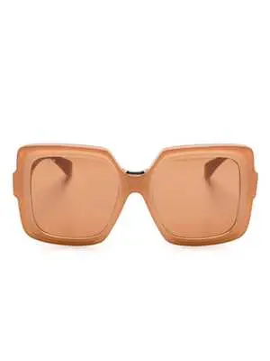 Max Mara Ernest Oversize-frame Sunglasses - Orange