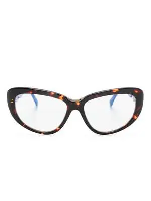 Max Mara Tortoiseshell Cat-eye Glasses - Brown