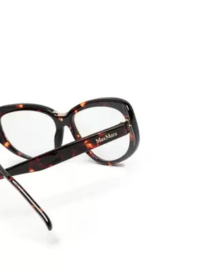 Max Mara Tortoiseshell Cat-eye Glasses - Brown