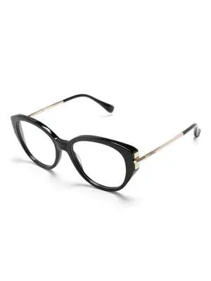 Max Mara Logo-engraved Round-frame Glasses