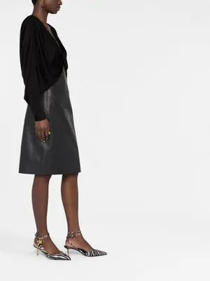 Givenchy Buckle-detail Leather Pencil Skirt