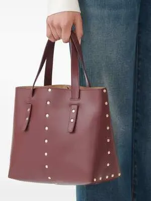 Fabiana Filippi Stud-embellished Tote Bag - Red