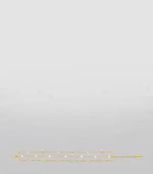 Saint Laurent Brass Multi-chain Bracelet