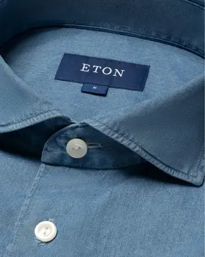 Eton Slim Fit Denim Shirt