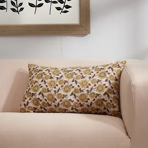 ROSELLI Field Of Flowers Linen Decorative Pillow, 14 X 21 - Multi