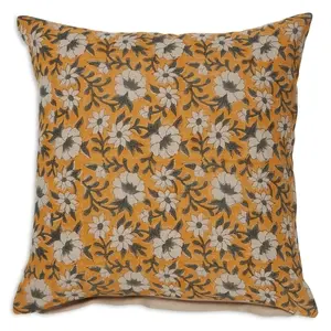 ROSELLI Sunflower Field Linen Decorative Pillow, 20 X 20