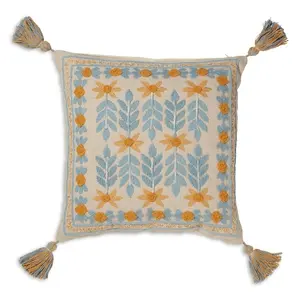 ROSELLI Stockholm Nights Embroidered Decorative Pillow, 20 X 20