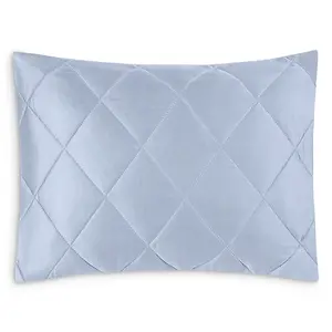 MATOUK Nocturne Sateen Quilted Boudoir Sham - Hazy Blue