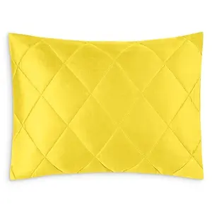 MATOUK Nocturne Sateen Quilted Boudoir Sham - Lemon