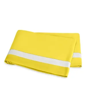 MATOUK Ambrose Flat Sheet, Full/queen Lemon/bone