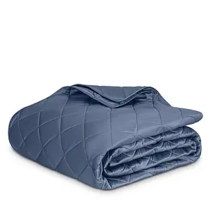 MATOUK Nocturne Sateen Quilt, Full/queen - Steel Blue