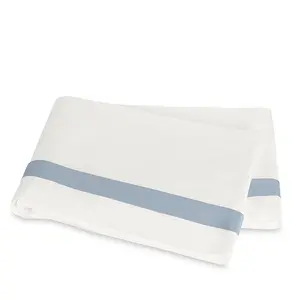 MATOUK Ambrose Flat Sheet, King Bone/hazy Blue