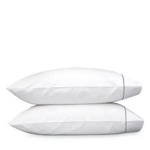 MATOUK Gatsby Pillowcase Set, King - Hazyblue