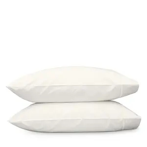 MATOUK Gatsby Pillowcase Set, King - Ivory/ivory