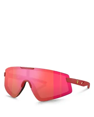FERRARI Shield Sunglasses Matte Red