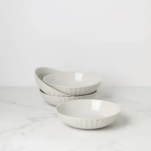 LENOX French Perle Scallop Pasta Bowls, Set Of 4