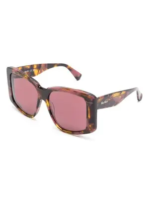 Max Mara Square-frame Sunglasses - Brown
