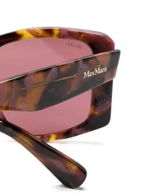 Max Mara Square-frame Sunglasses - Brown