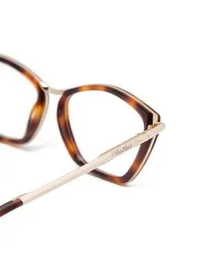 Max Mara Square-frame Glasses - Brown