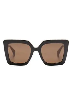 Max Mara Oversized Sunglasses - Gold