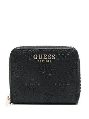 Guess Logo-lettering Wallet - Black
