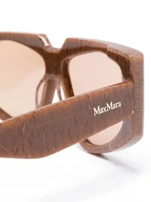 Max Mara Geometric Frame Sunglasses