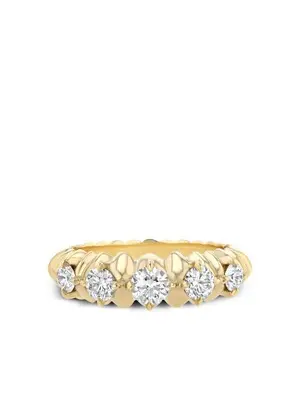 Lizzie Mandler 18kt Yellow Diamond Ring - Gold
