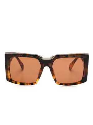 Max Mara Square-frame Sunglasses - Brown