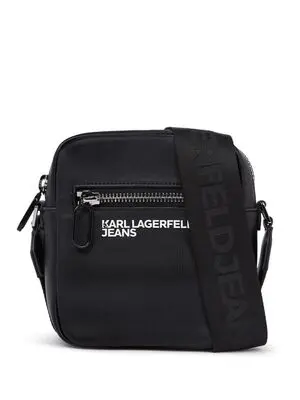 Karl Lagerfeld Logo Crossbody Bag - Black