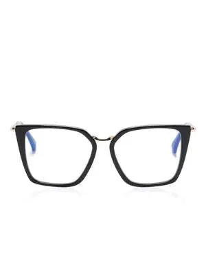 Max Mara Oversized Frame Glasses - Black