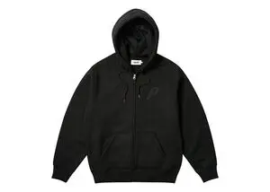 PALACE Thermal Embossed Zip Hoodie - Black