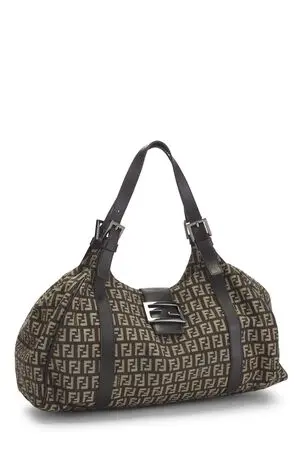 Fendi Zucchino Canvas Borsa Sporty Hobo Bag