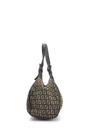 Fendi Zucchino Canvas Borsa Sporty Hobo Bag