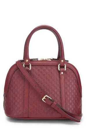 Gucci Microguccissima Leather Dome Bag - Red