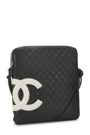 Chanel Quilted Calfskin Cambon Messenger Bag - Black