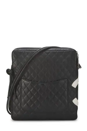 Chanel Quilted Calfskin Cambon Messenger Bag - Black