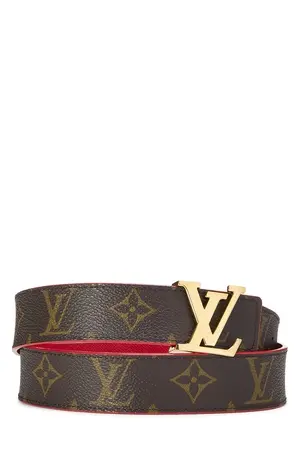 LOUIS VUITTON Monogram Initials Belt - Brown