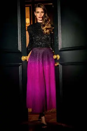 Sachin & Babi Maxine Skirt - Plum Ombre