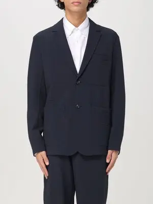 Emporio Armani Textured Blazer - Blue