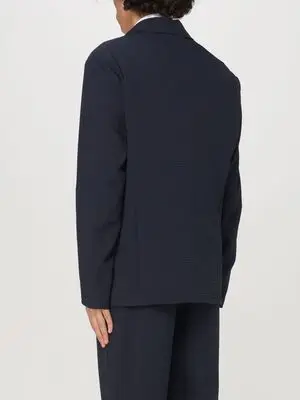 Emporio Armani Textured Blazer - Blue